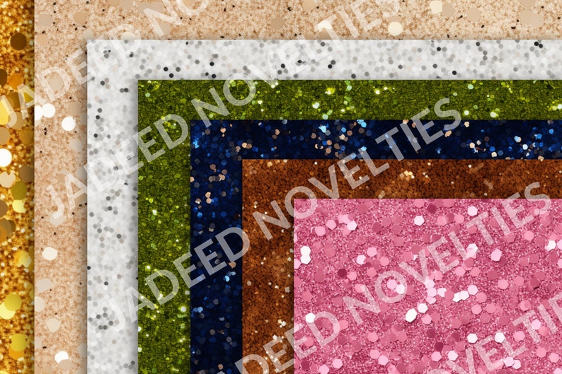 Glitter Digital Paper | Ombre Digital Glitter | Rainbow Glitter ...