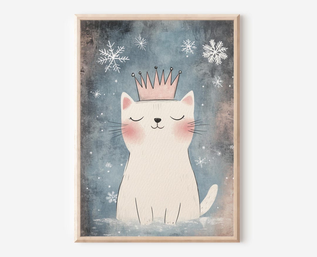 Cat Nursery Printable Cat Themed Bedroom Baby Cat Print Cat Decor ...