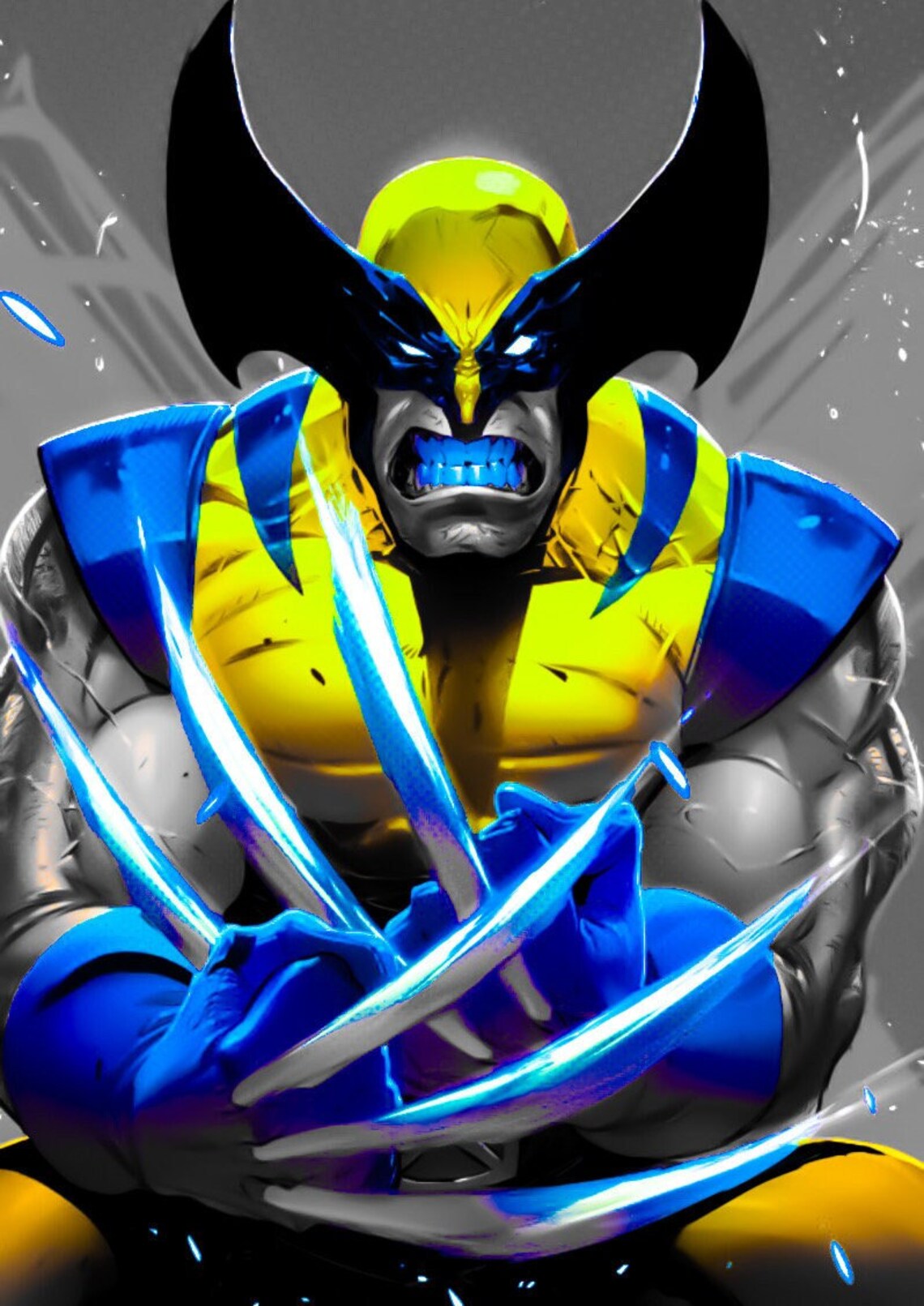 Marvelous Comics Canvas Wolverines Contrast - Etsy