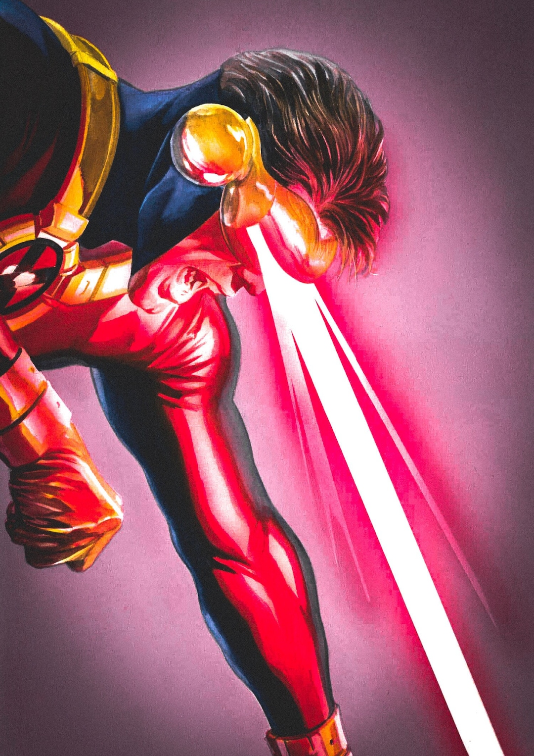 Marvelous Comics Canvas Cyclops - Etsy