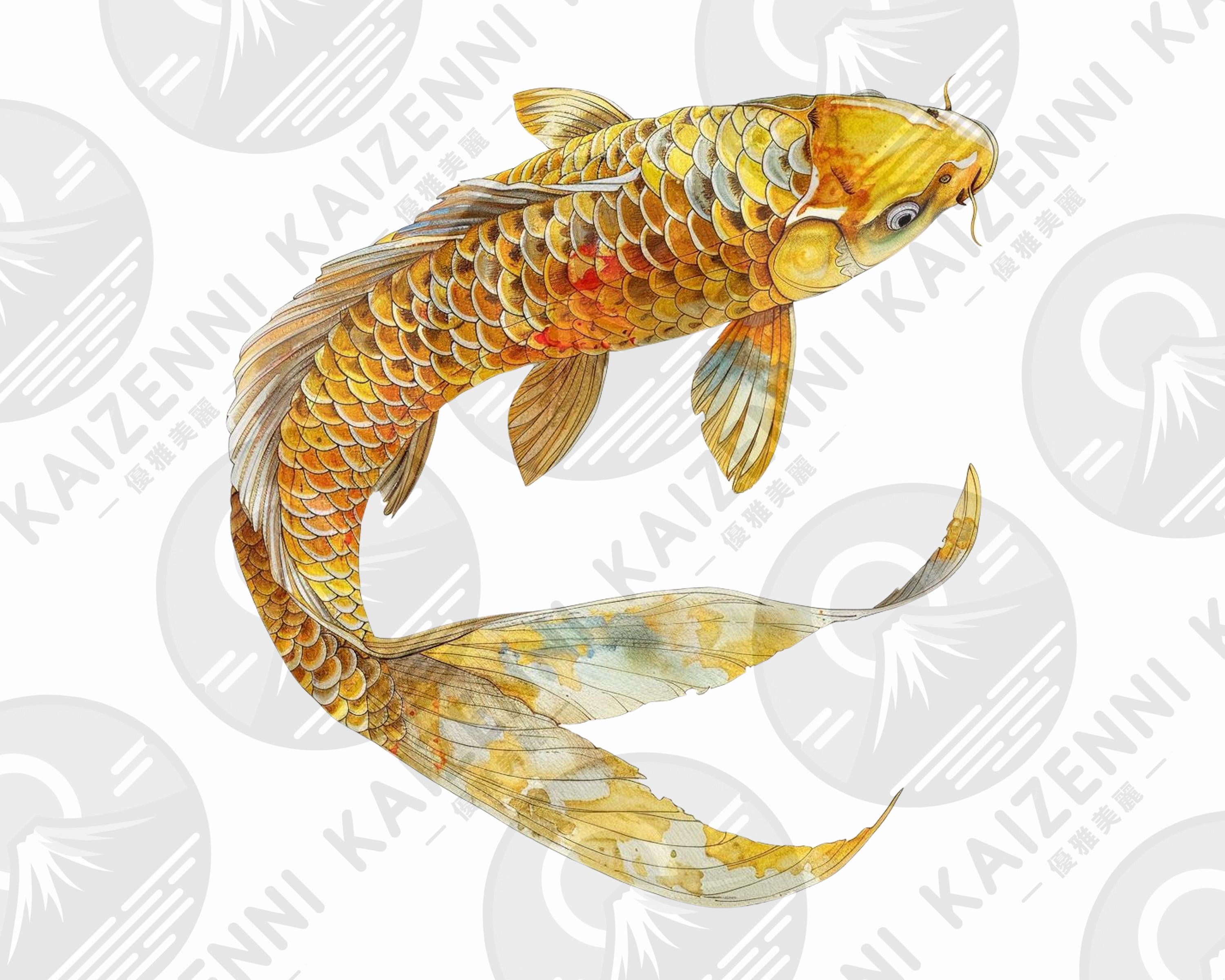 Japanese Koi Fish Clip Art Collection Koi Fish Vector PNG Ornamental ...