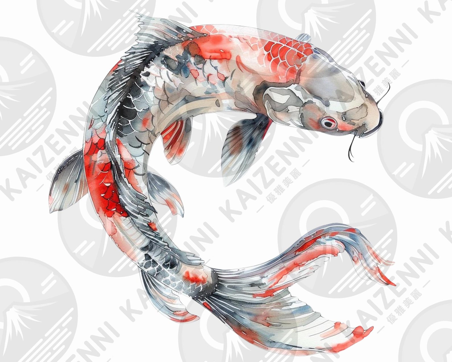 Japanese Koi Fish Clip Art Collection Koi Fish Vector PNG Ornamental ...