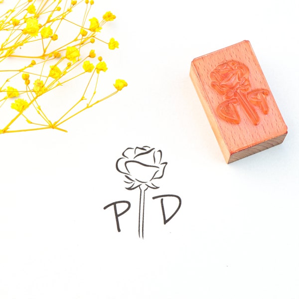 Rubber Stamps Initial - Etsy