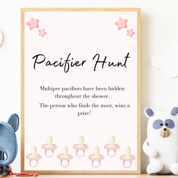 Pacifier Hunt Sign - Etsy
