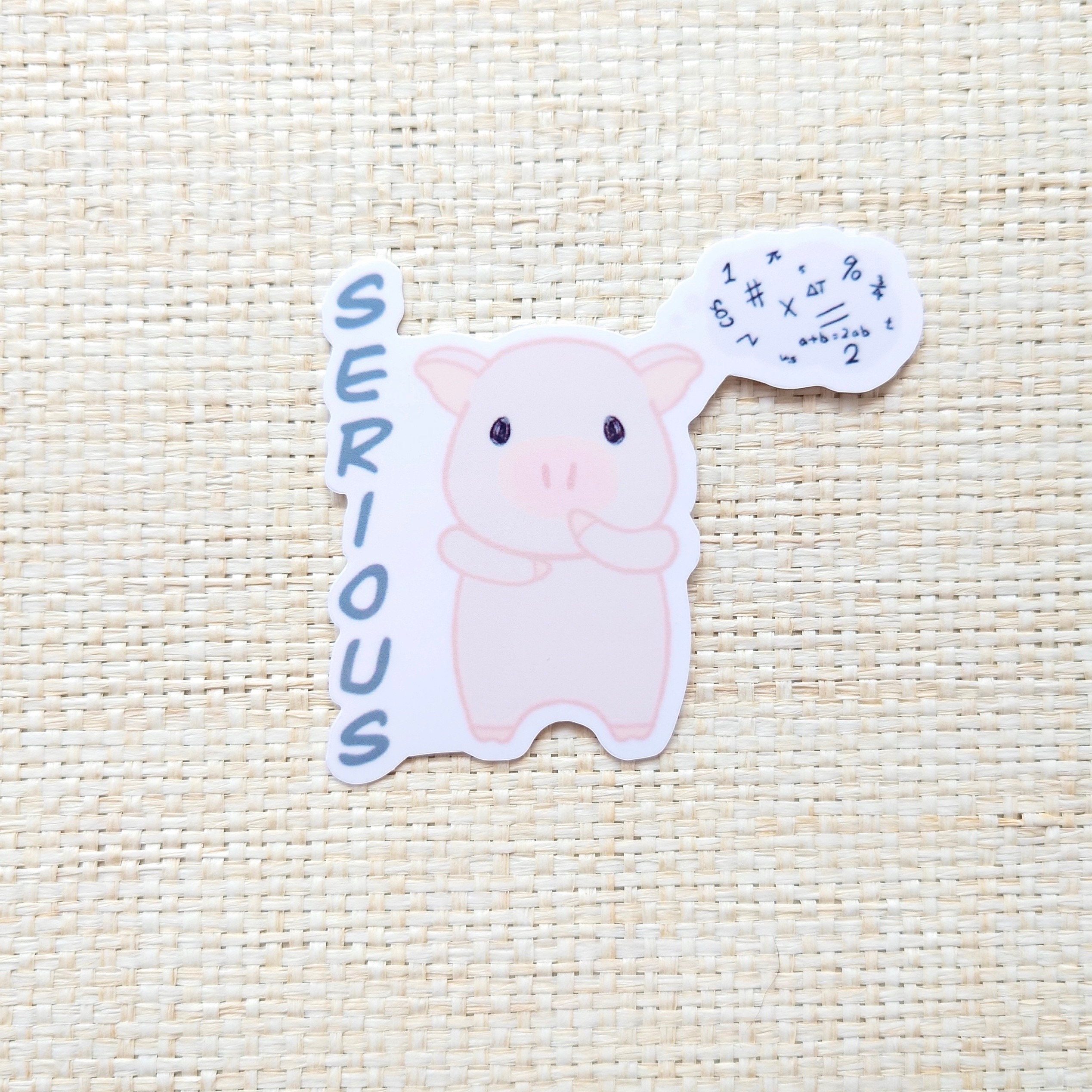 Serious Stickers, Pig Sticker, Words Stickers, Quote Stickers ...