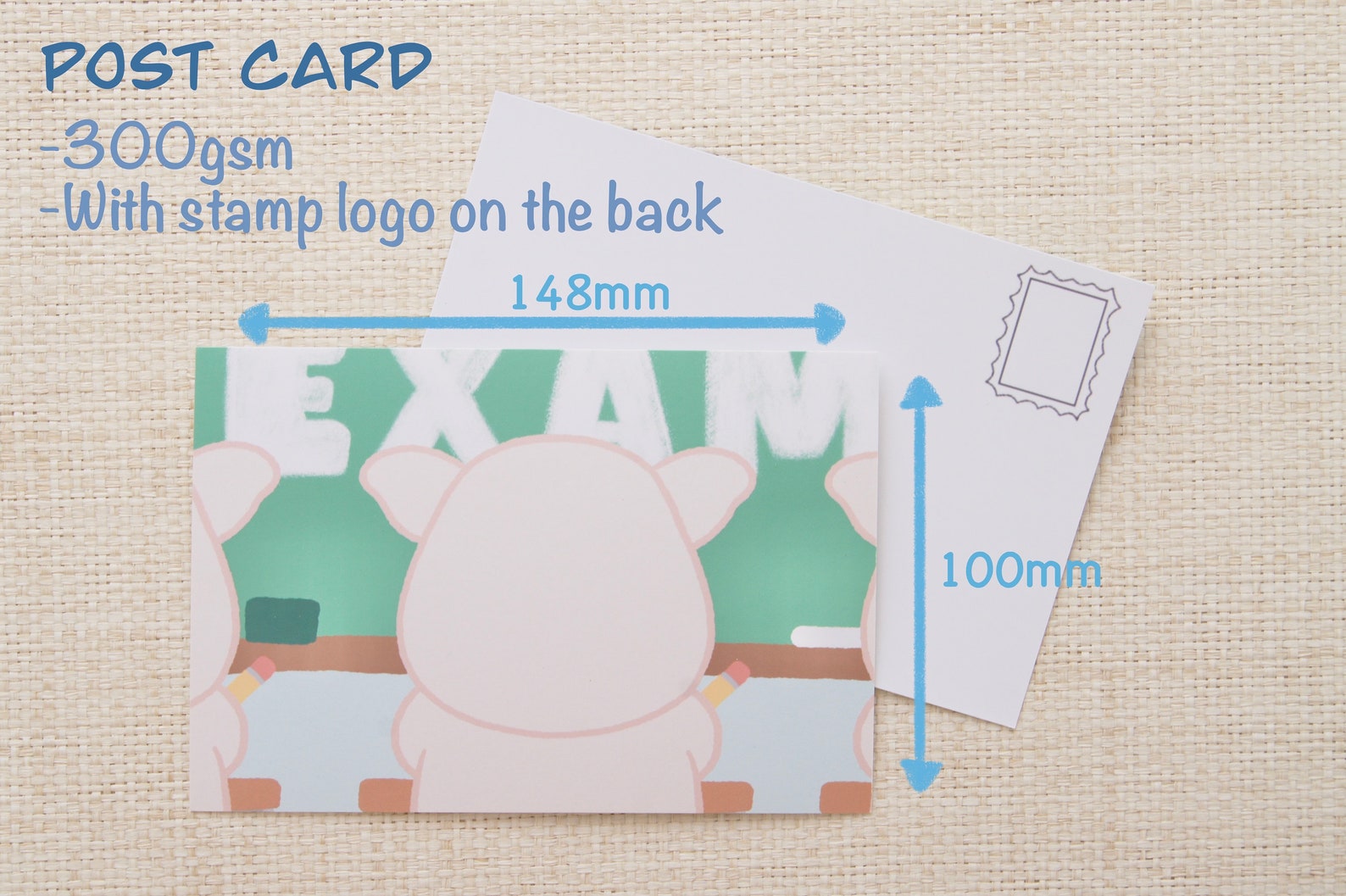 Examination Stationary Set, Sticker Sheet, Memo Pad, Post Card, Freebie ...