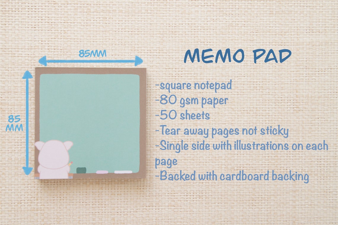 Examination Stationary Set, Sticker Sheet, Memo Pad, Post Card, Freebie ...