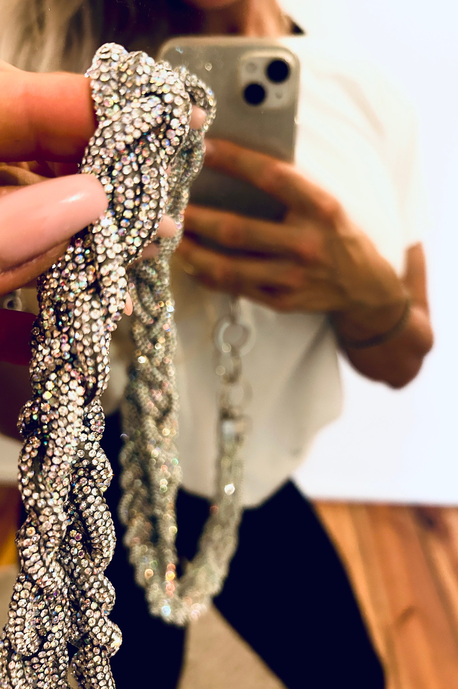 Sparkling Luxury Phone Chain - Braided / Sparkling Luxury Glitter Phone ...