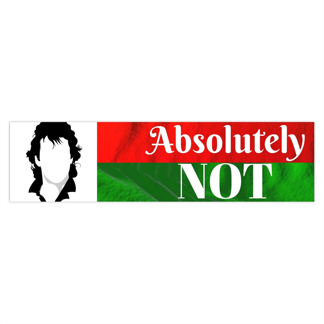 Imran Khan Absolutely Not Car Stickers Imran Khan Pti Bumper - Etsy