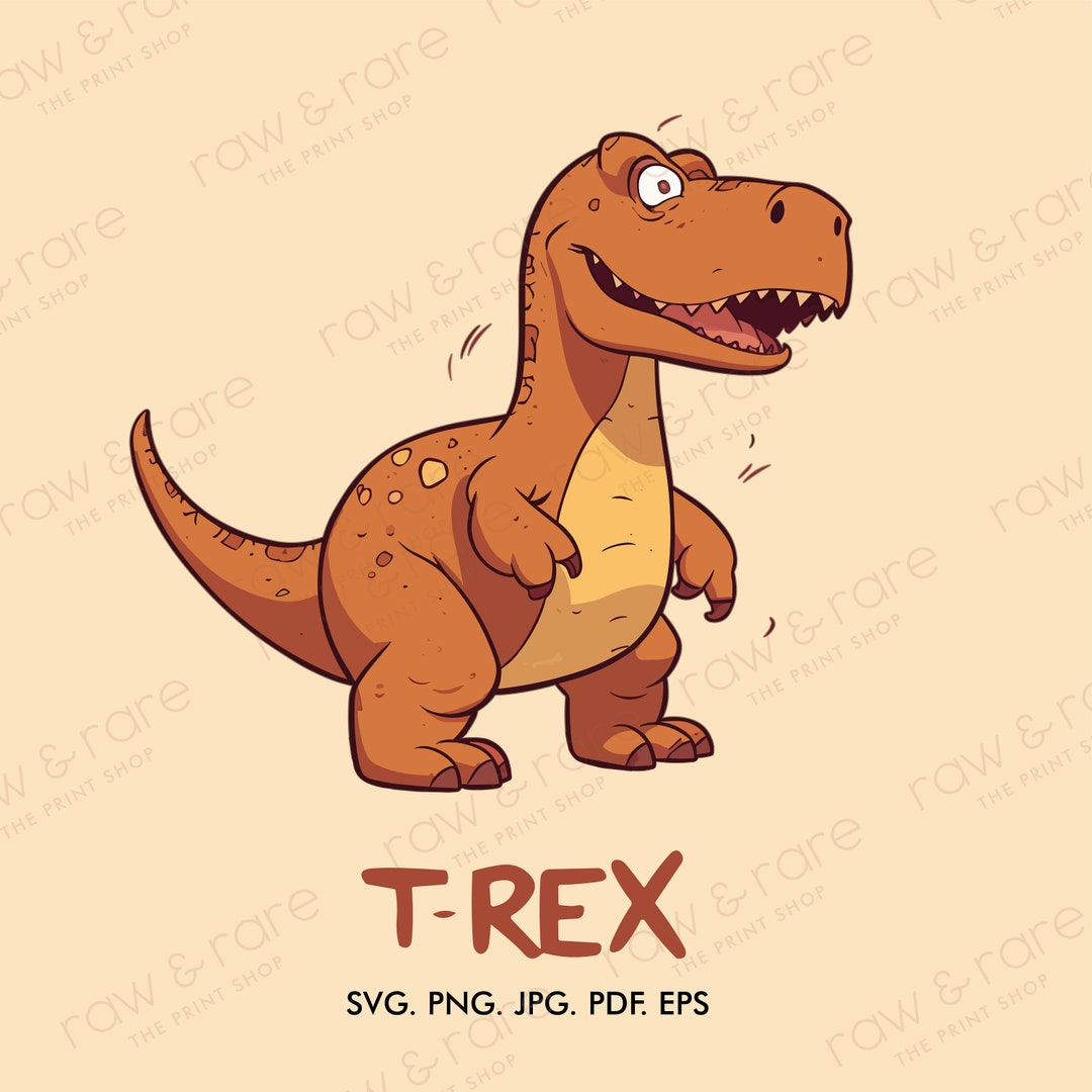 T Rex PNG Cute T Rex SVG Dinosaur Svg Trex Clipart Line - Etsy New Zealand