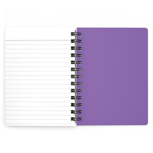 Purple Floral Spiral Bound Journal - Etsy
