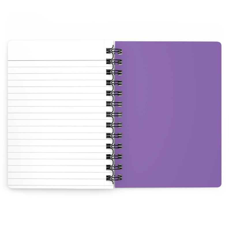 Purple Floral Spiral Bound Journal - Etsy