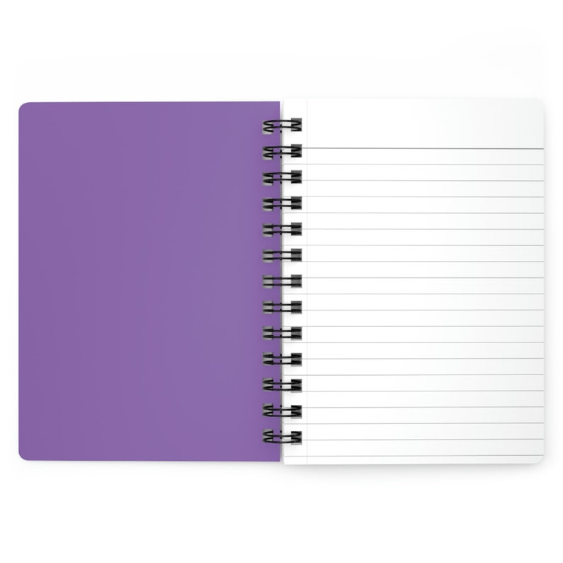 Purple Floral Spiral Bound Journal - Etsy