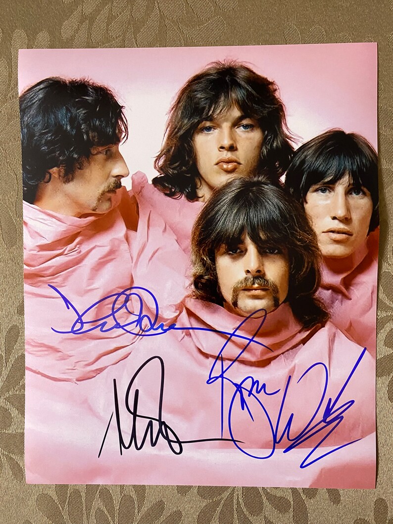Pink Floyd Hand Signed 8x10 Photo With COA Roger Waters, David Gilmour ...