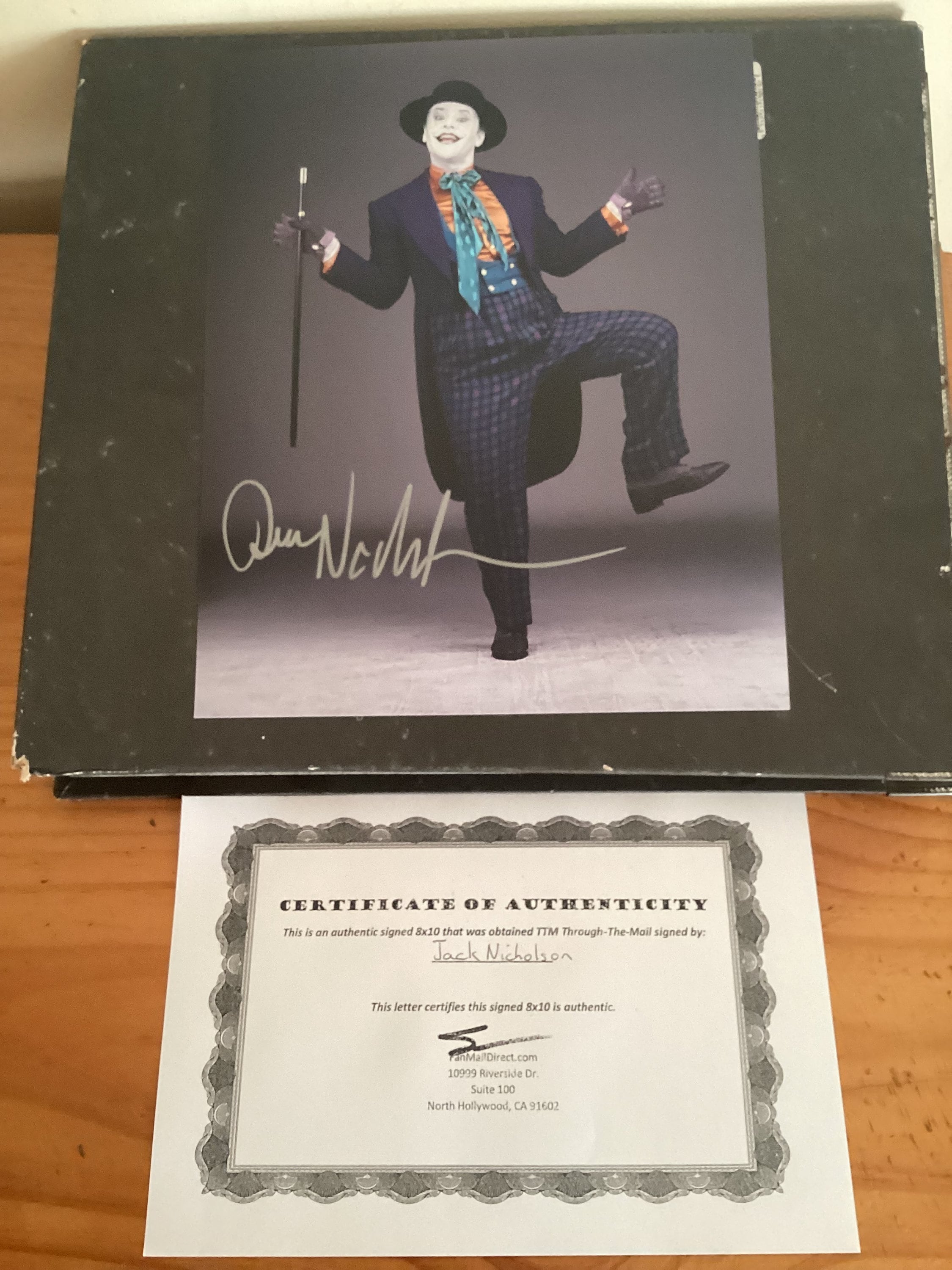 Jack Nicholson Hand Signed 8x10 Photo With 2 COA - Etsy