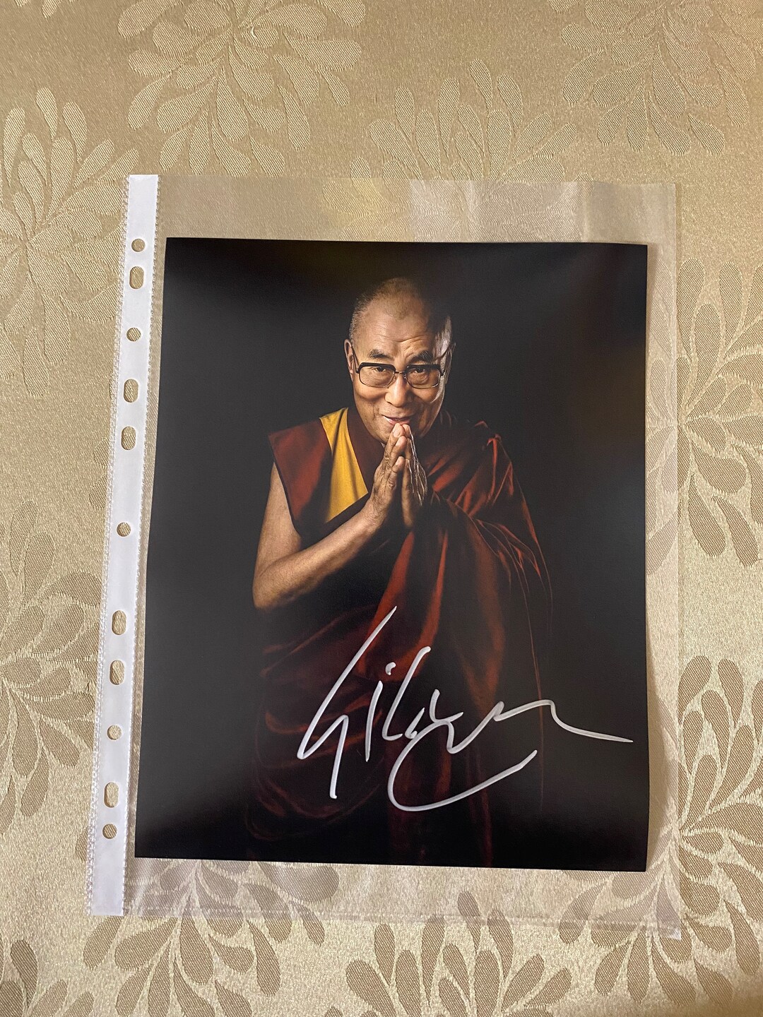 14th Dalai Lama Hand Signed 8x10 Photo With COA - Etsy