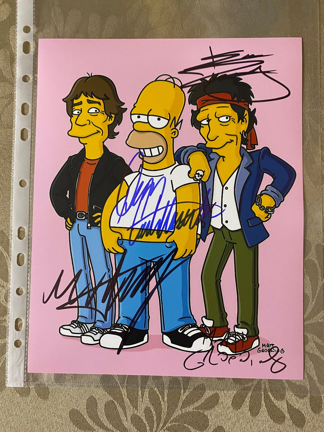 Mick Jagger , Keith Richards & Dan Castellaneta the Rolling Stones Hand ...