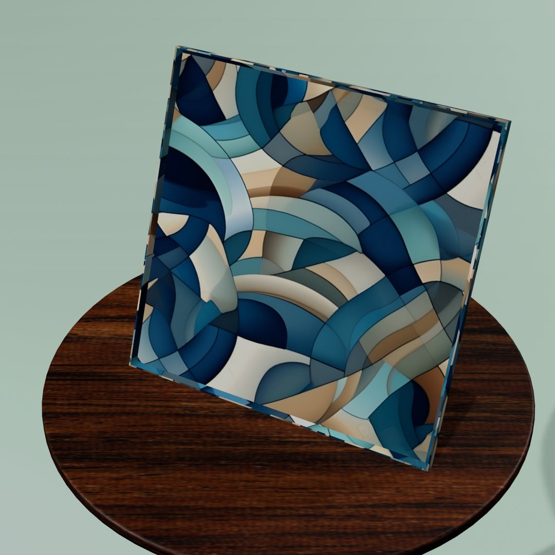 Soothing Interlocking Geometric Shapes Digital Paper Pack - 8 Prints ...