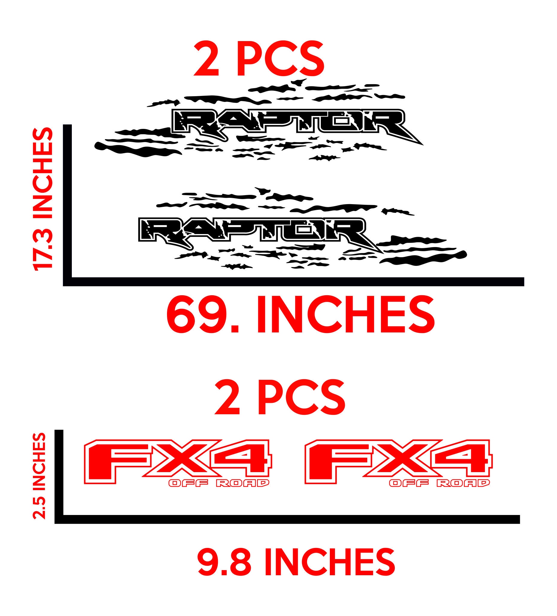 Ford Ranger,ford Raptor F150 Decal,ford Wild Trak, Vinyl Decal Sticker ...