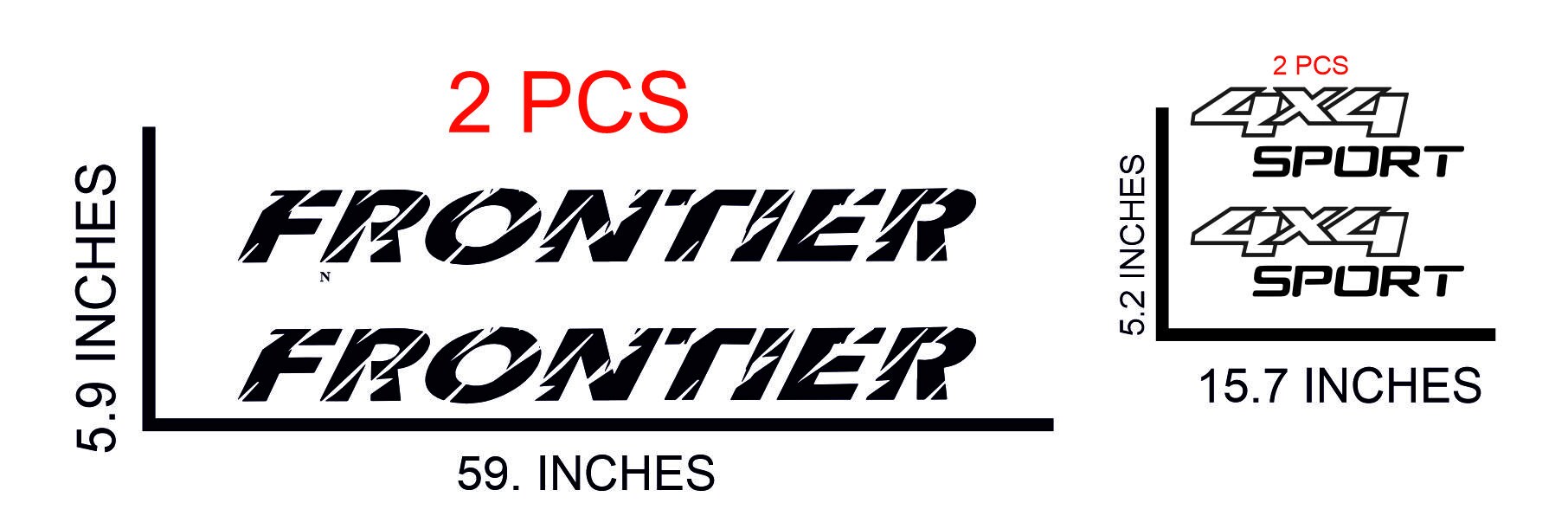 Nissan Frontier Compass 4 Pcs Fits Nissan Frontier Pro4x, Frontier S ...