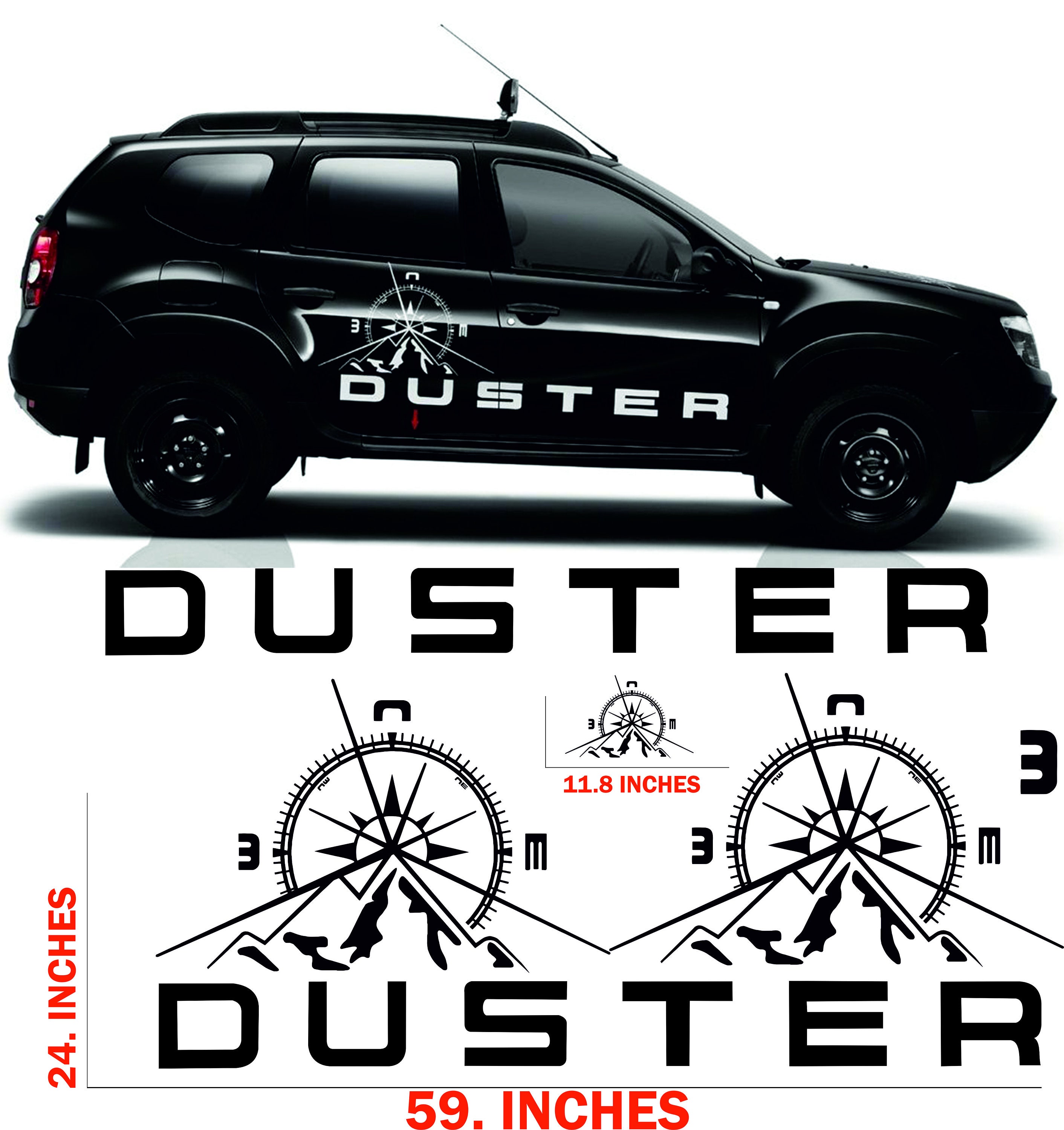 DACIA DUSTER DESTINATION Sticker Dacia 4x4 Decal,vinly Set 150cm Car ...