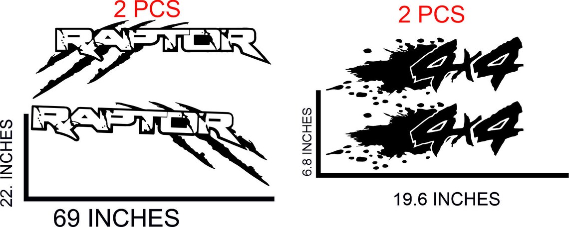 Ford Ranger,ford Raptor F150 Decal,ford Wild Trak, Vinyl Decal Sticker ...