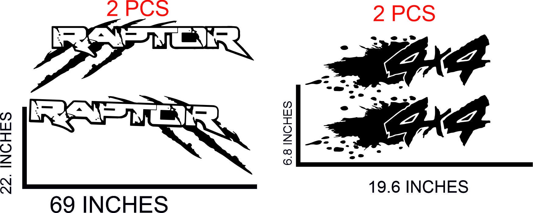 Ford Ranger,ford Raptor F150 Decal,ford Wild Trak, Vinyl Decal Sticker ...