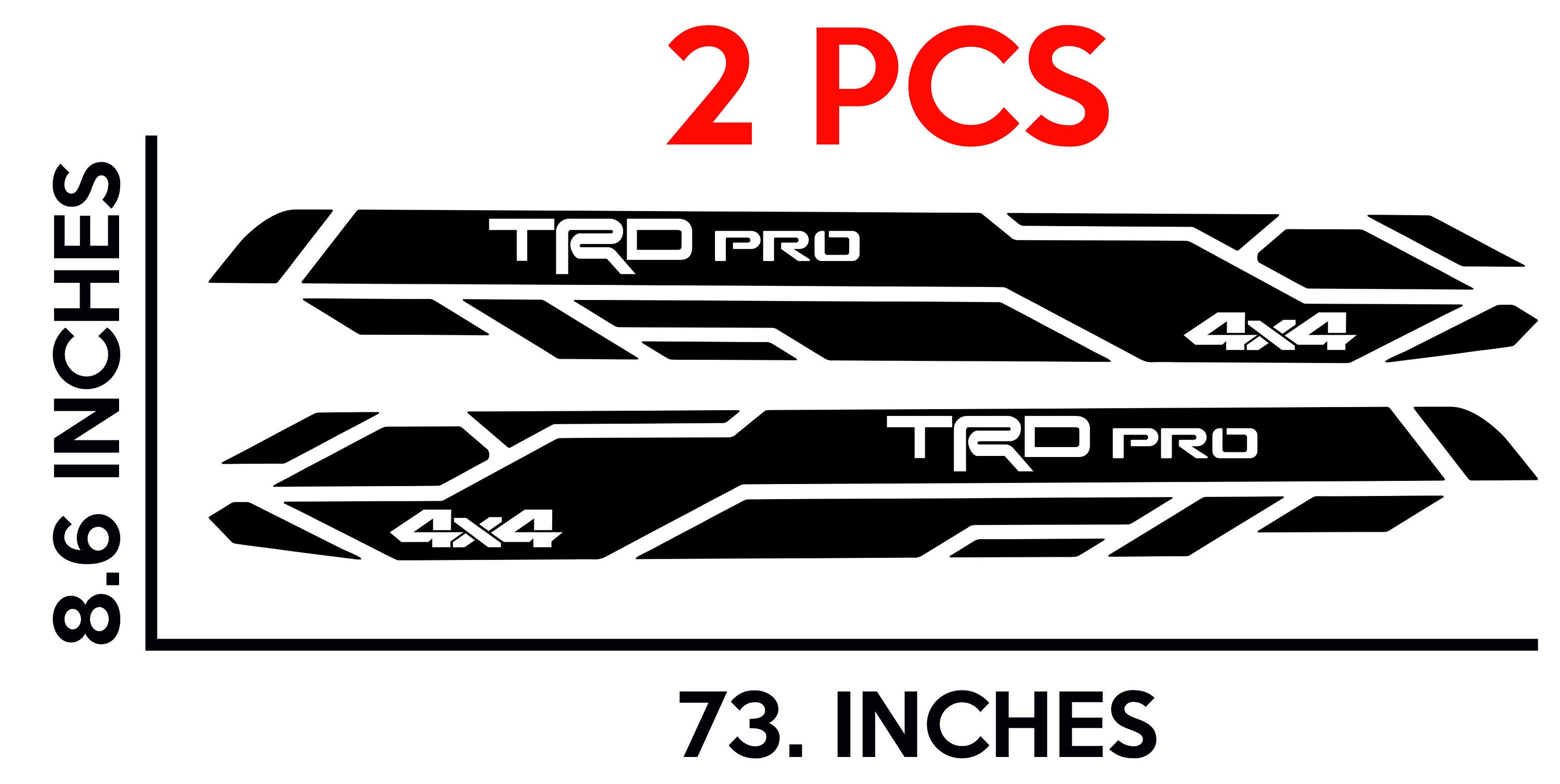 Toyota TRD Vinyl Decal Sticker Graphics TRD Sport Side - Etsy