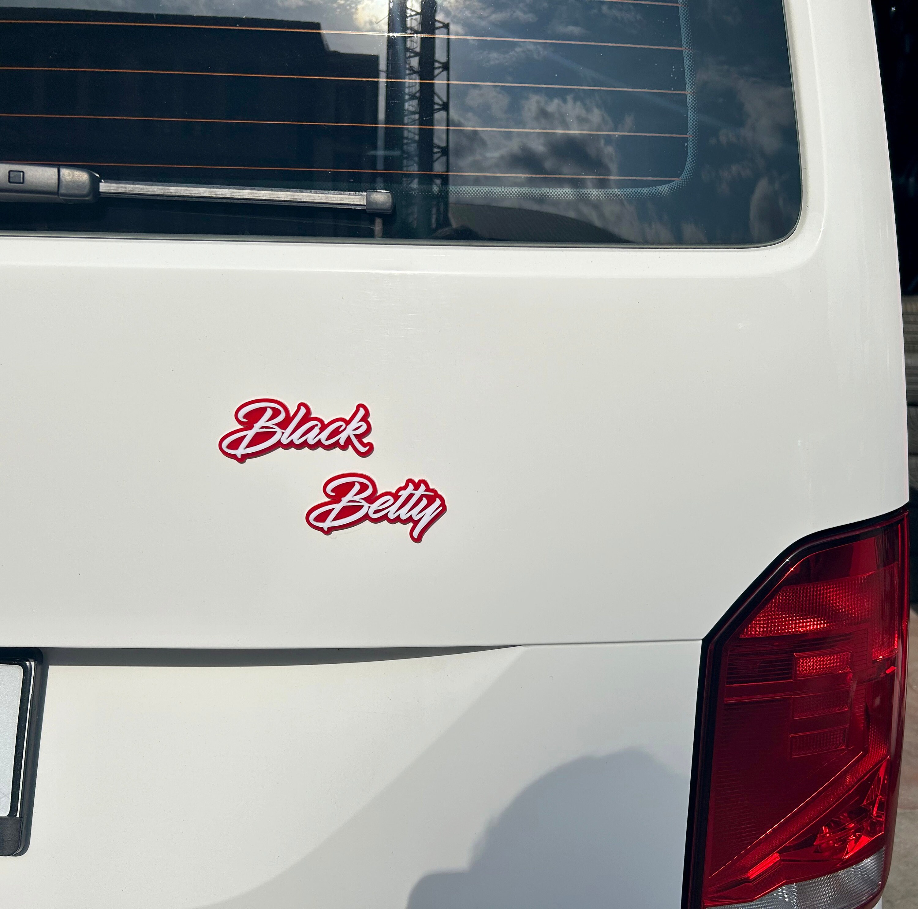 Custom Cursive Font Car Emblem Custom Colors Installs in Seconds 1.5 ...