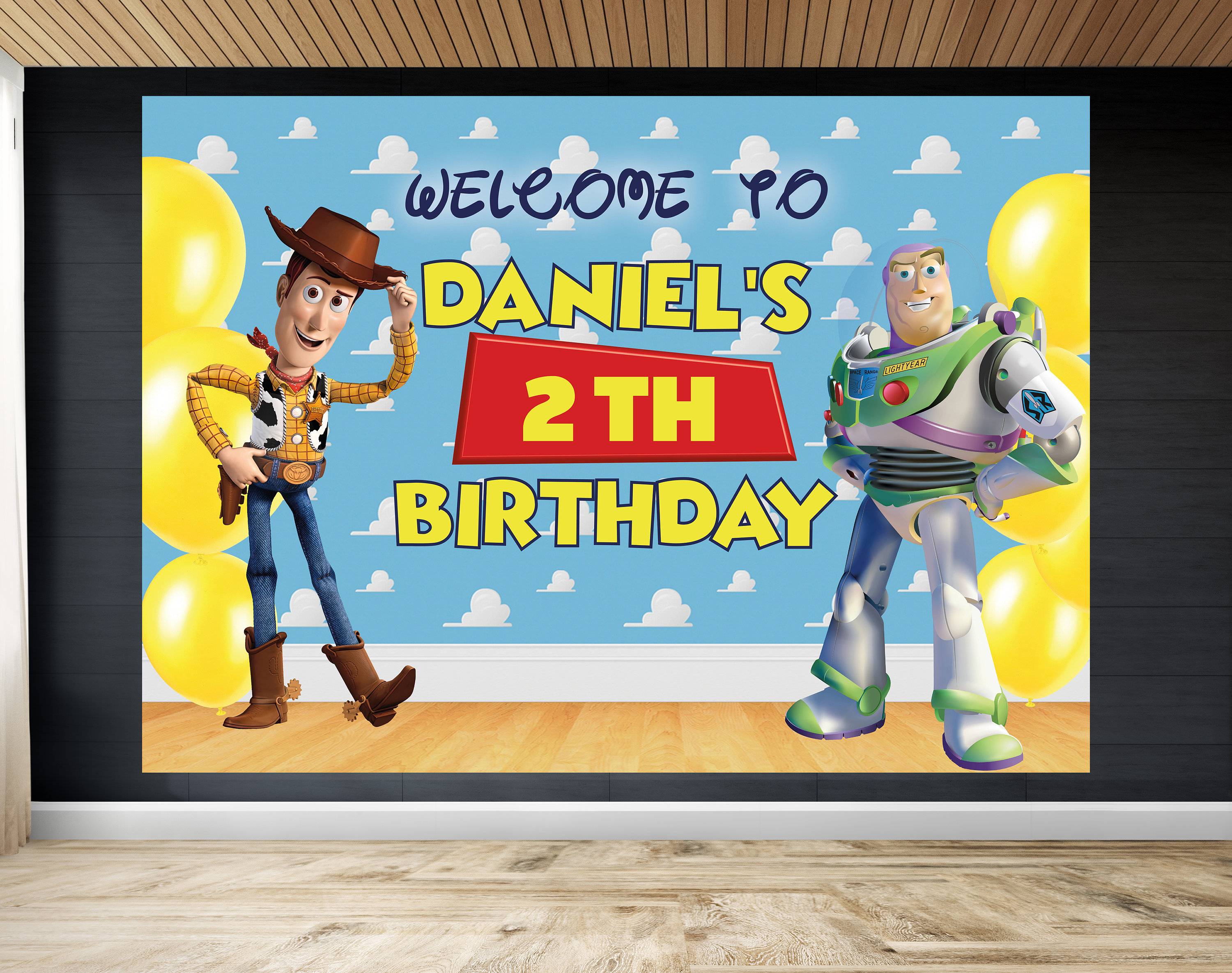 Toy Story Birthday Backdrop, Toy Story Custom Birthday Banner,toy Story ...