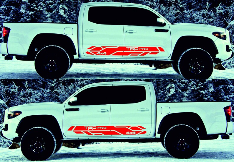 Toyota TRD Vinyl Decal Sticker Graphics TRD Sport Side - Etsy