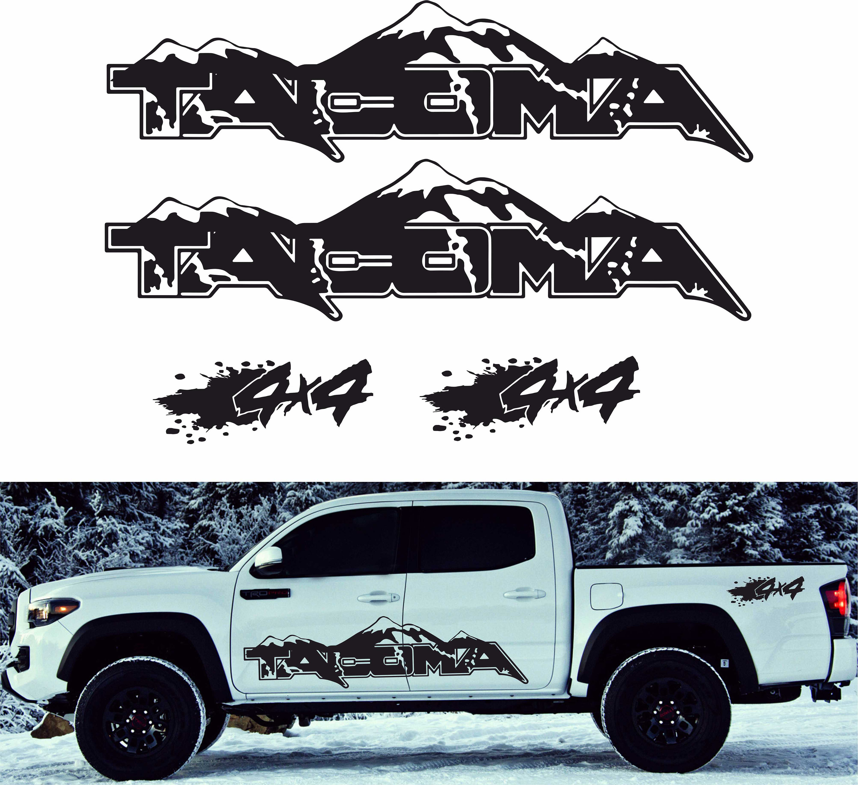 Toyota TRD 4X4 off Road Decal / Tacoma Decal,mountain Decal,stickers ...