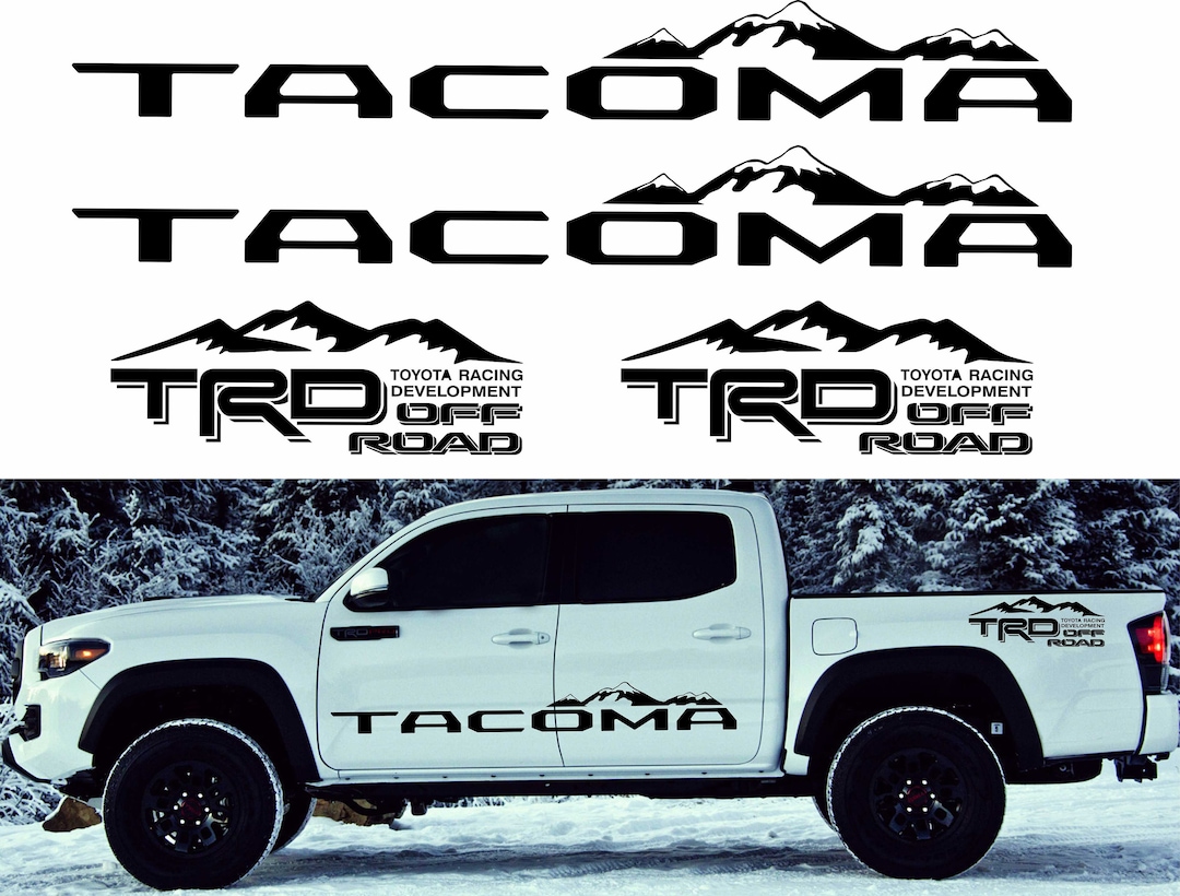 Toyota TRD 4X4 off Road Decal / Tacoma Decal,mountain Decal,stickers ...