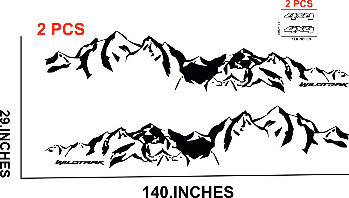 Ford Ranger Wildtrak Ford Ranger Mountain, Raptor F150 Decal Vinyl ...