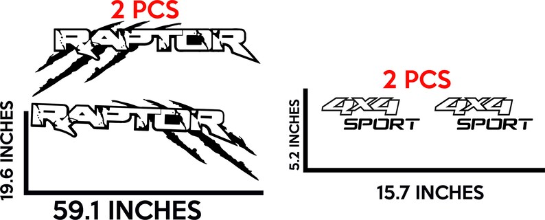 Ford Ranger,ford Raptor F150 Decal,ford Wild Trak, Vinyl Decal Sticker ...