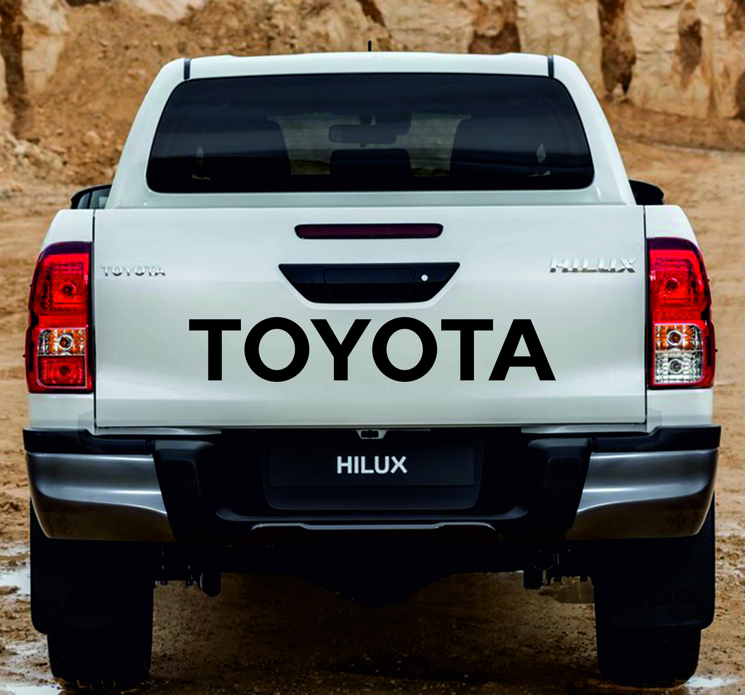 Toyota Sticker Hilux Tailgate Rear Door Decal Pick up D4D Toyota Decals ...