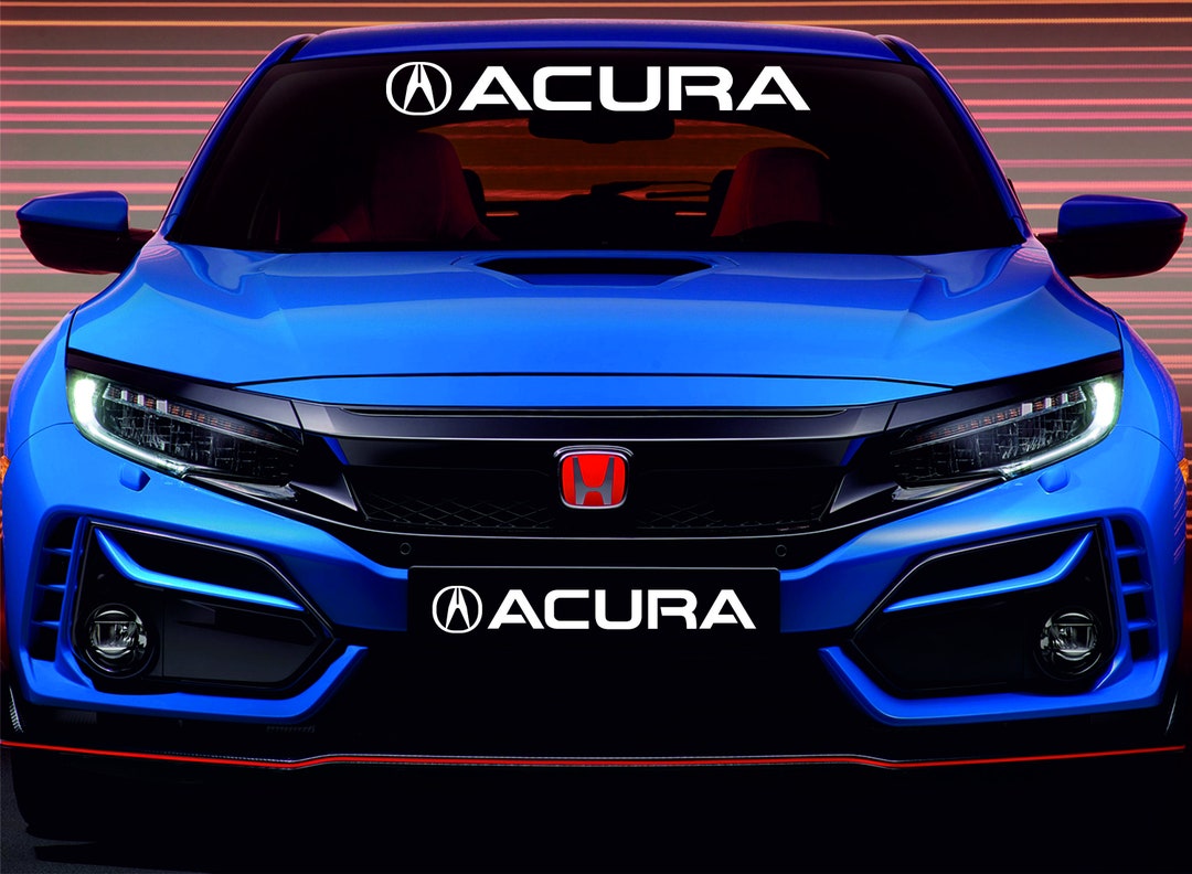 Honda Acura Logo Windshield Vinyl Decal Sticker,acura Stickers,acura ...