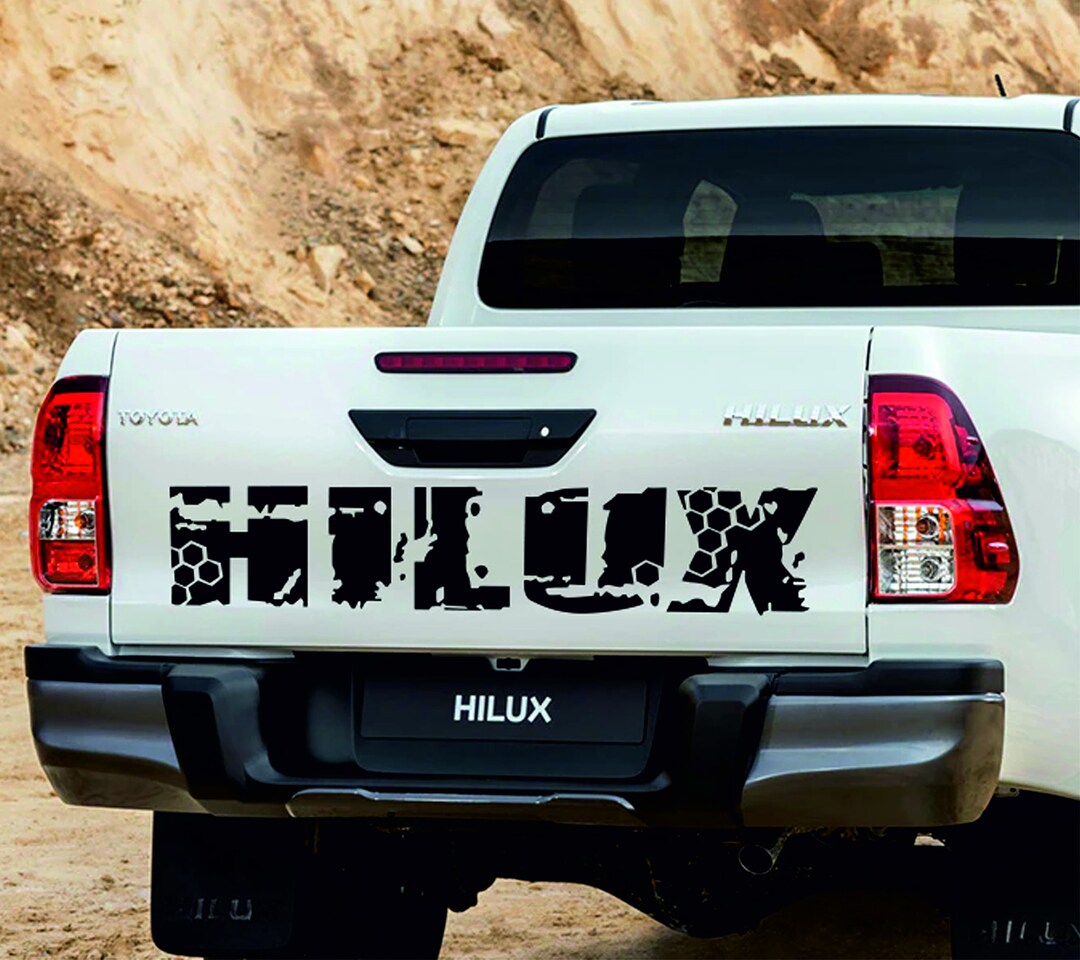Toyota Sticker Hilux Tailgate Rear Door Decal Pick up D4D Toyota Decals ...