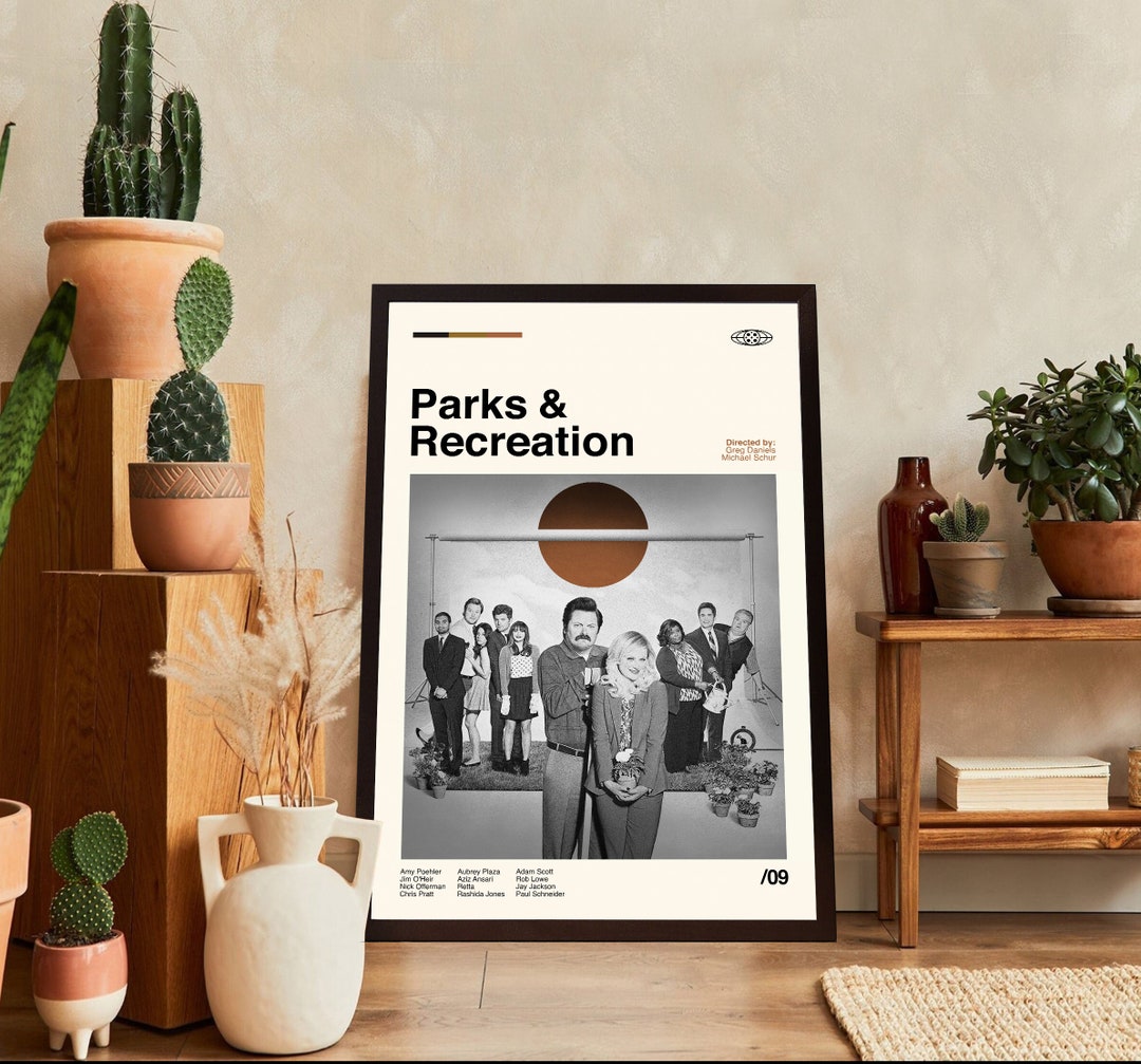 Parks & Rec Print, Parks and Recreation Retro, Retro Movie Poster, Room ...