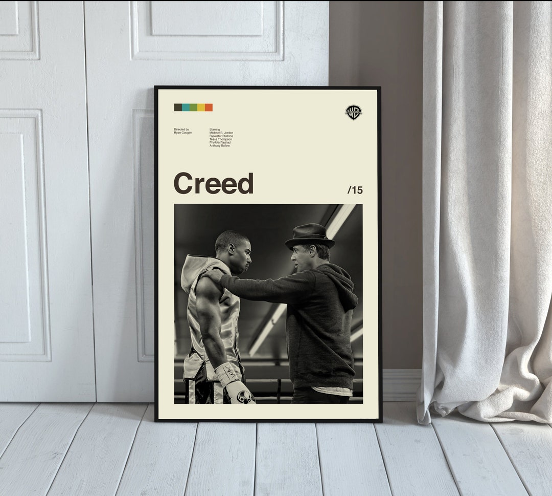 Creed Poster, Creed Movie, Ryan Coogler, Retro Movie Poster, Room Decor ...