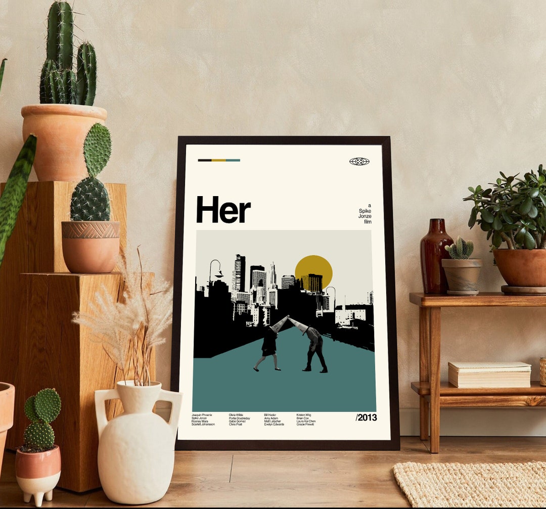 Her Movie Poster, Her Poster, Her Print, Movie Poster, Vintage Poster ...