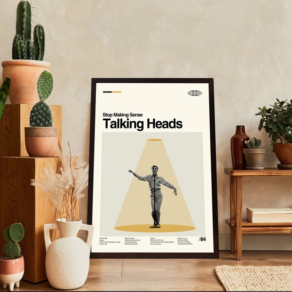 Talking Heads Poster - Etsy