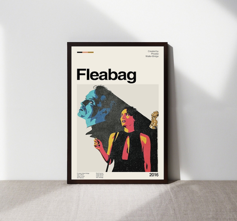 Fleabag Movie Poster, Fleabag Print, Tv Series Poster, Midcentury Art ...