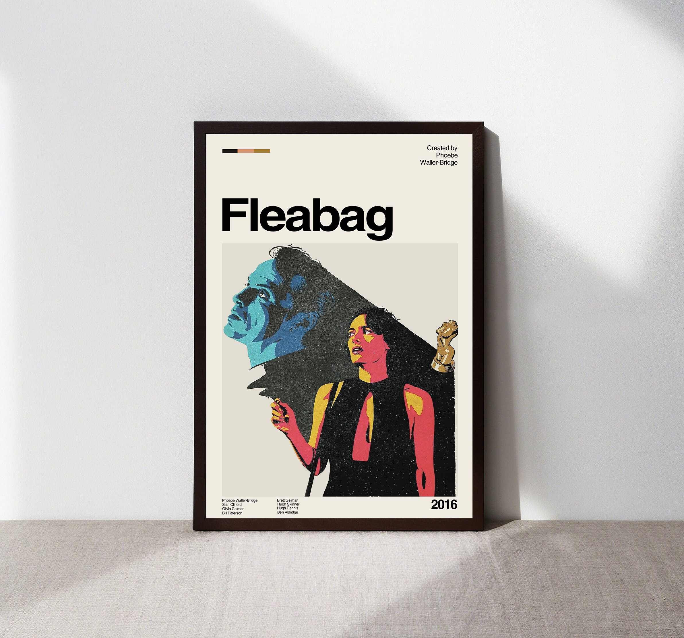 Fleabag Movie Poster, Fleabag Print, Tv Series Poster, Midcentury Art ...