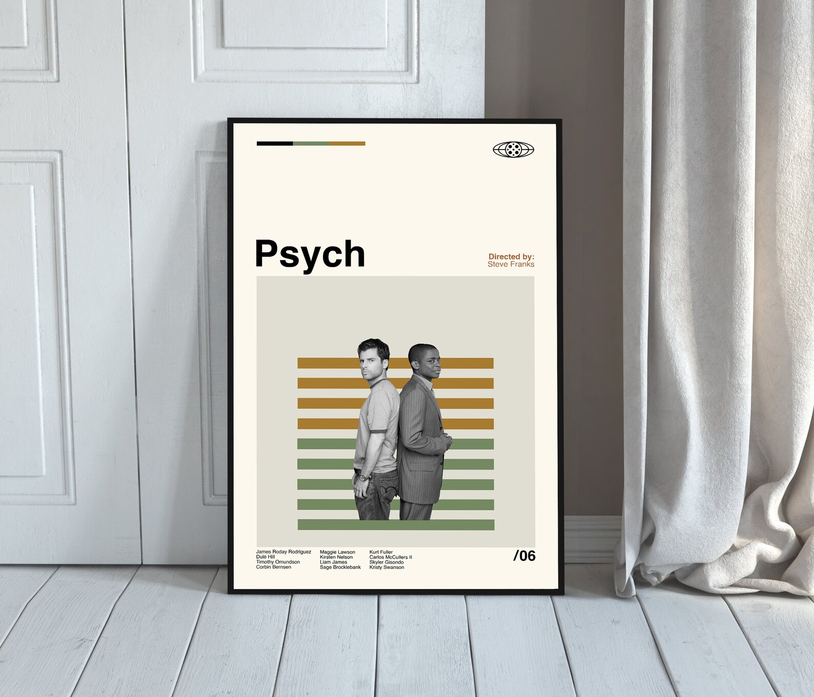 Psych Poster, Psych Tv Series Poster, Psych Print, Retro Movie Poster ...