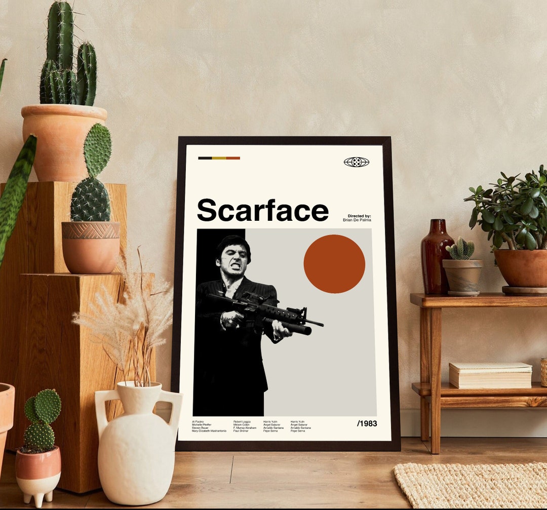 Scarface Movie Poster, Scarface Film, Scarface Retro, Custom Print ...
