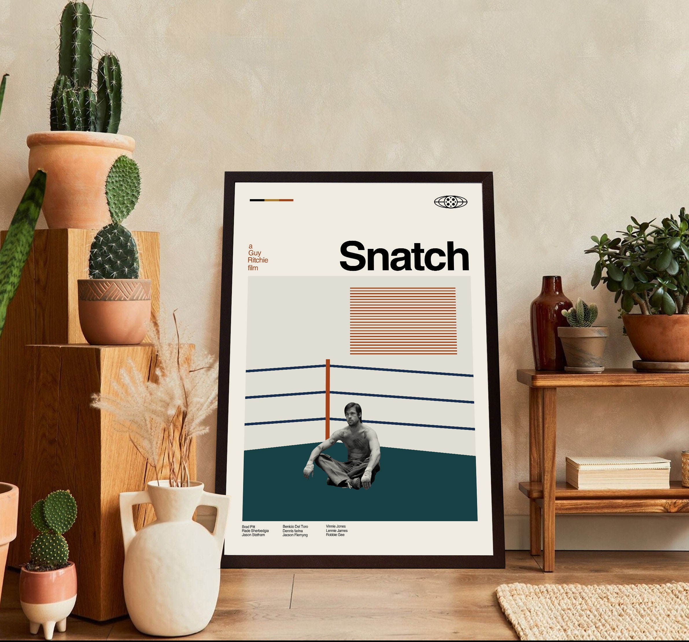 Snatch Poster, Guy Ritchie, Snatch Print, Movie Poster, Midcentury Art ...