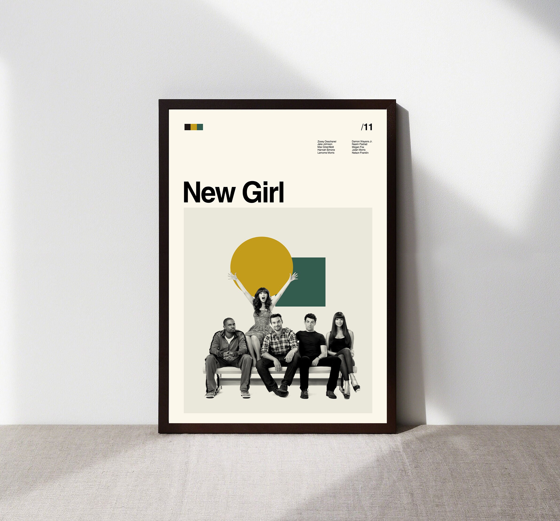 New Girl Poster, New Girl Movie, New Girl Film, Vintage Modern, Vintage ...