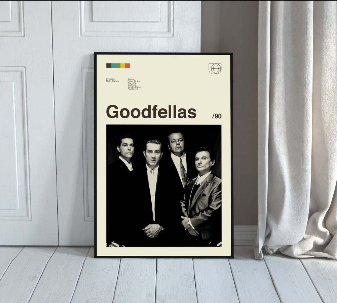 Goodfellas Movie Poster, Martin Scorsese, Classic Movie Poster, Retro ...