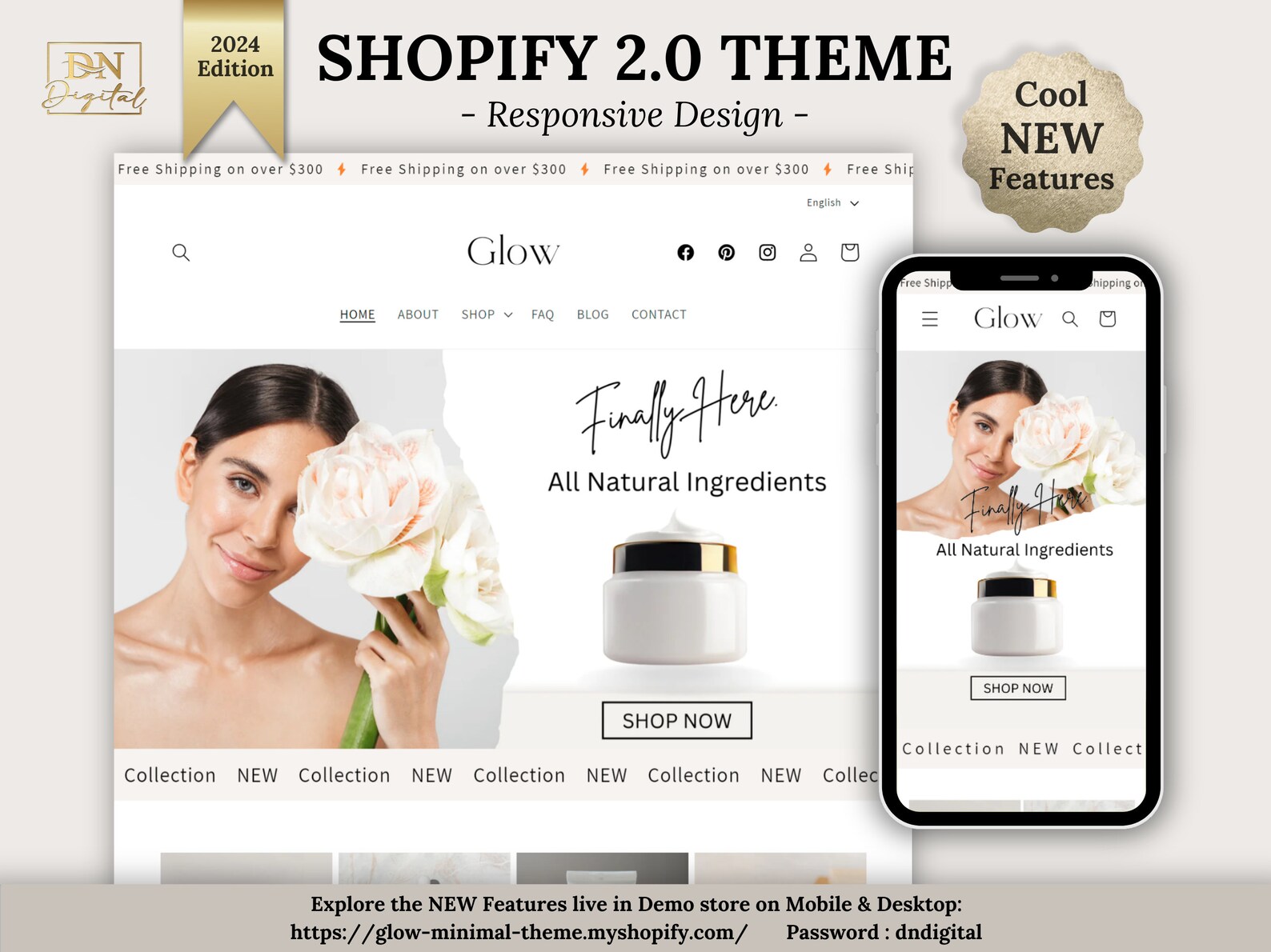 Minimalist Shopify 2.0 Theme Template • Elegant Website Template ...